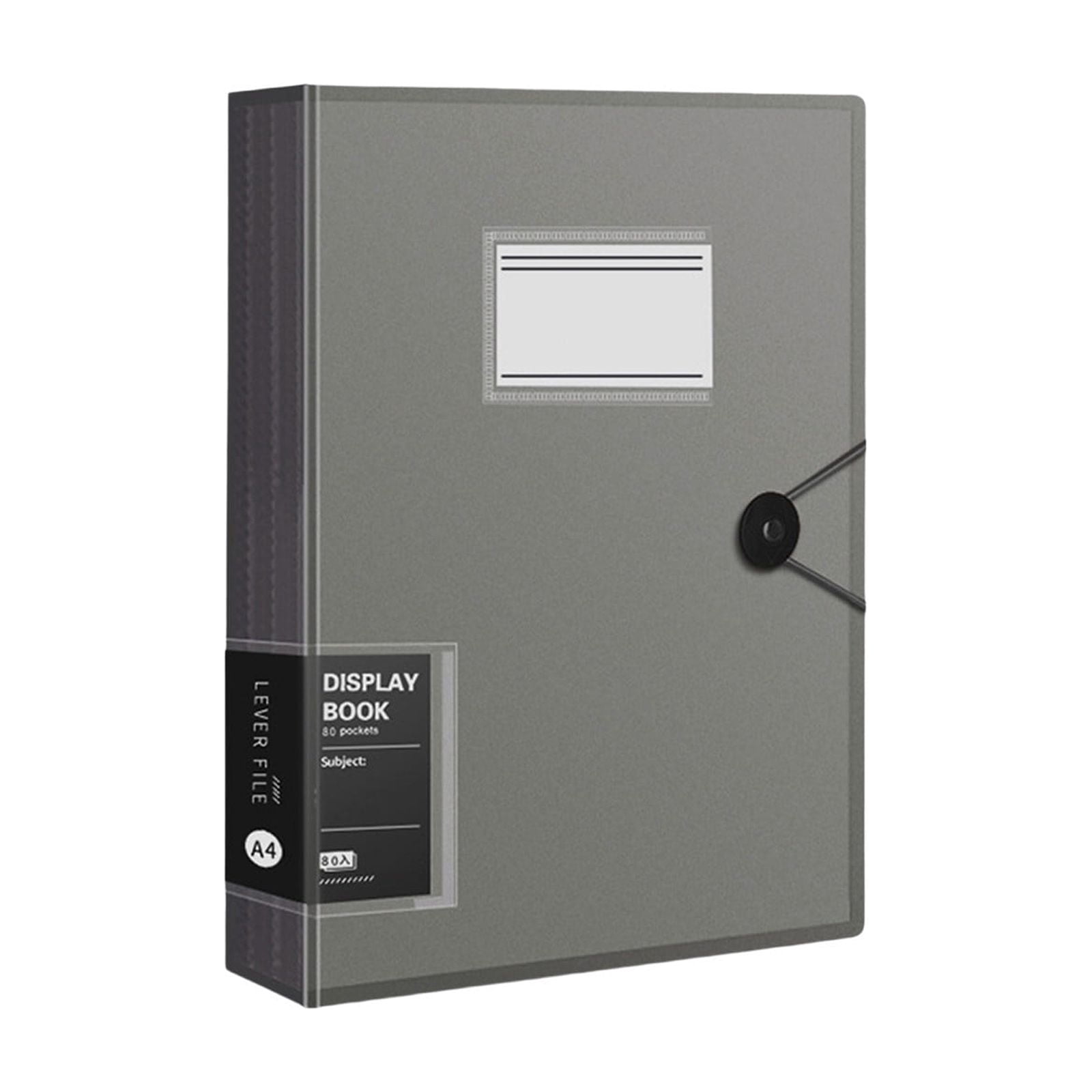 A4 Expandable Document Bag with Snap-Lock Closure | 60-Page Transparent ...