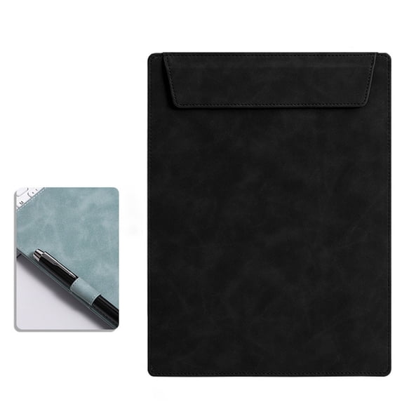 A4 Faux Leather Envelope Document Folder with Pen Holder, Slim PU ...