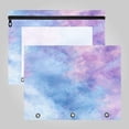 A4 File Binder 2Pack Pouch Pencil Work & Study File Pouch Pastel Marble ...