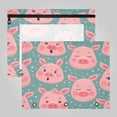 A4 File Binder 2Pack Pouch Pencil Work & Study File Pouch Piggy Moods ...