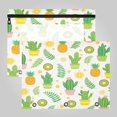 A4 File Binder 2Pack Pouch Pencil Work & Study File Pouch Tropical ...