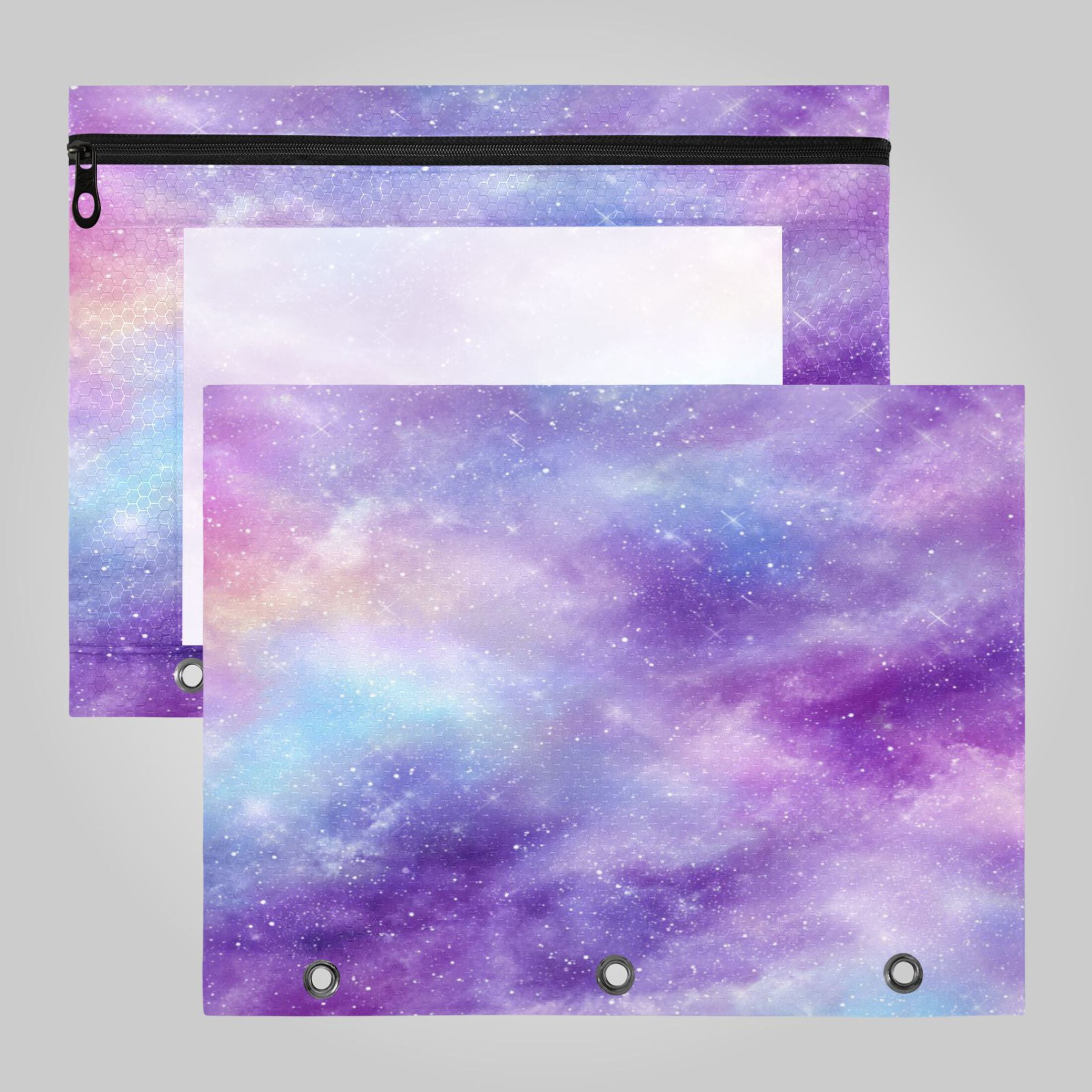A4 File Binder 2Pack Pouch Pencil Work & Study File Pouch Twinkling ...