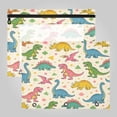 A4 File Binder 2Pack Pouch Pencil Work & Study File Pouch Vibrant Dino ...