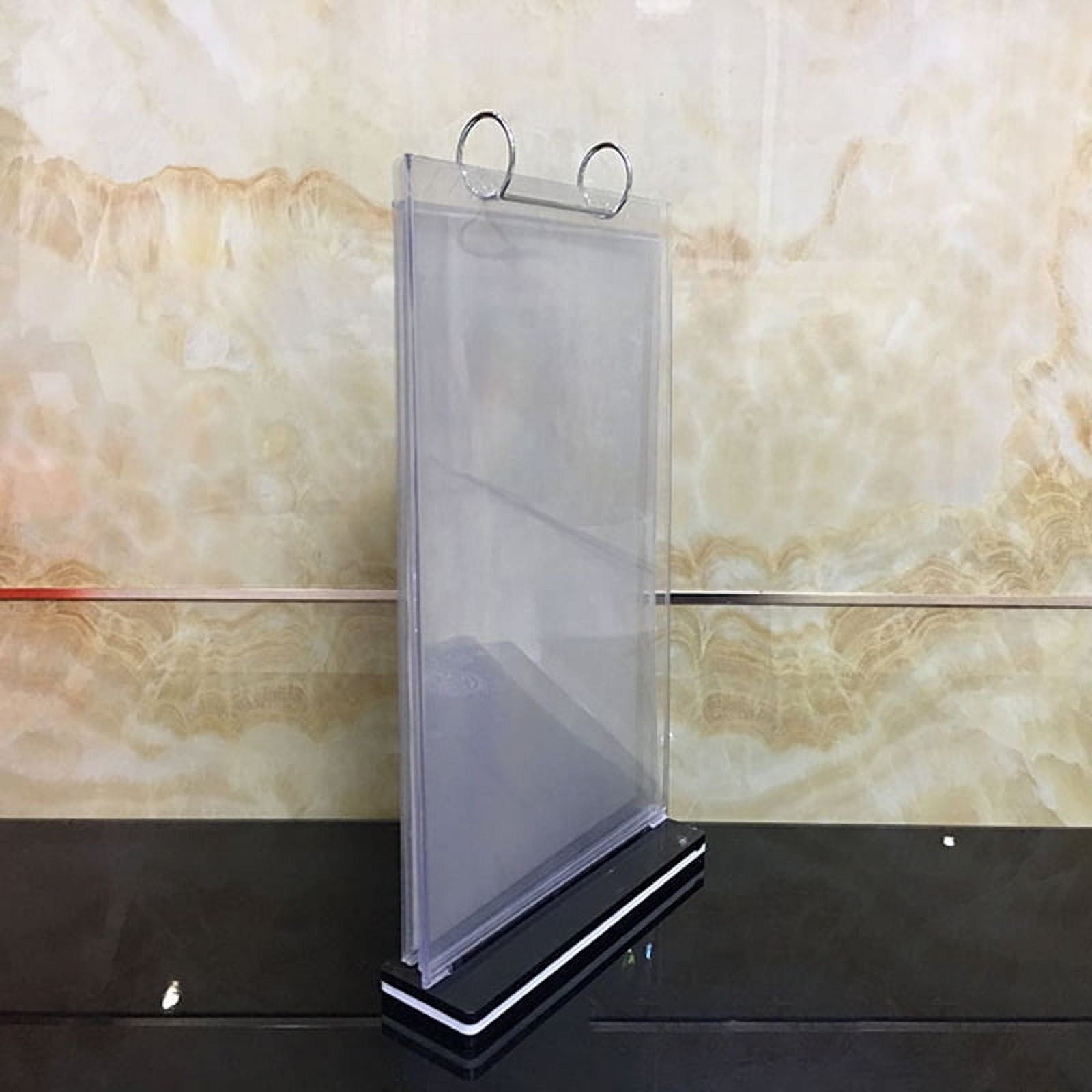 A4 Flip Table Menu Stand Multi-Page Table Card Rack Menu Display Stand ...