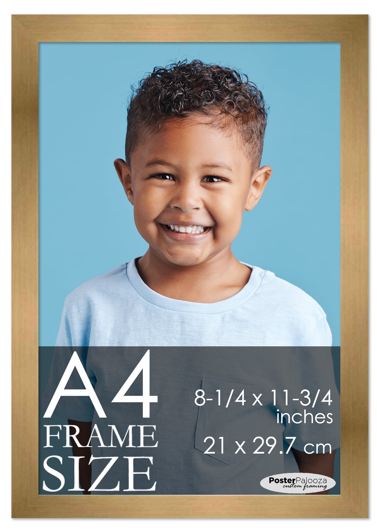 A4 Frame Gold Bronze Modern Minimalist 8.25x11.75 Frame - Wood A4 ...