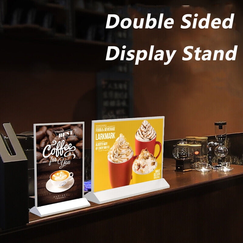 A4 LED Menu Boards Double Sided Menu Display Stand Table Signs ...