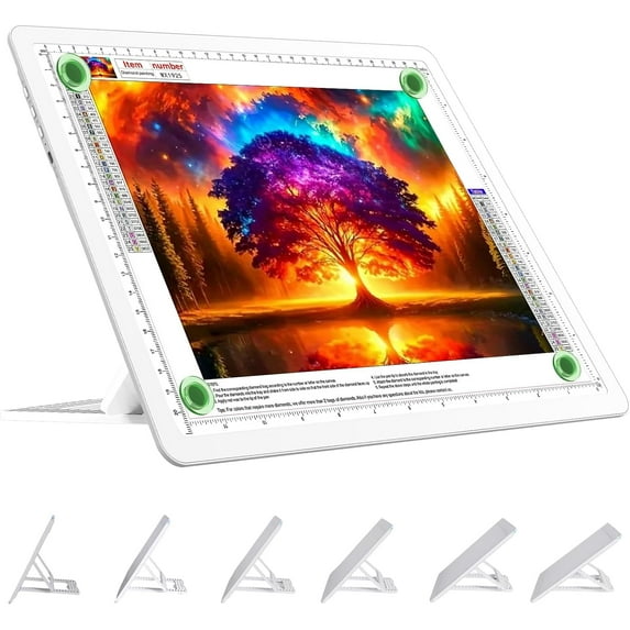 A4 Light Board with Stand, Bright Light Pad with Side Buttons, Light ...