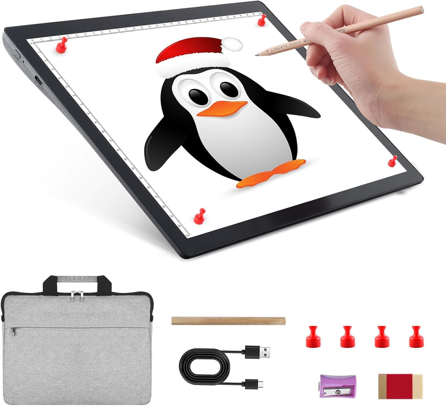 A4 Light Box for Tracing, Rechargeable Diamond Painting Light Pad with ...