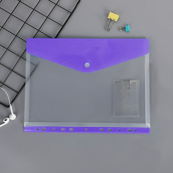 A4 Loose Leaf File Pouch - 11-hole Binder Storage, Document ...