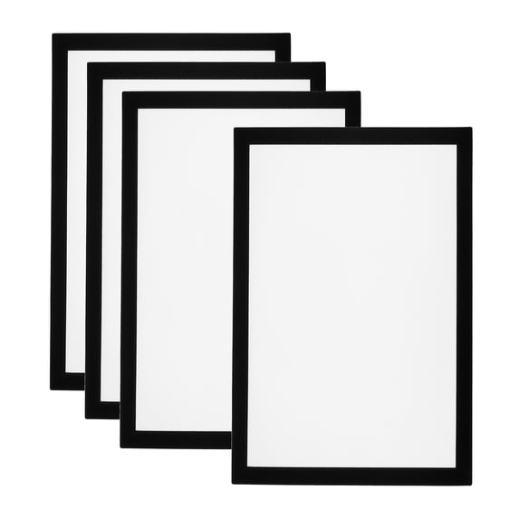 A4 Magnetic Sign Holder, 4 Pack Magnetic Display Frame Self-Adhesive ...