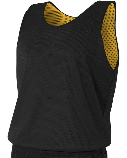 A4 Men's Reversible Mesh Tank - BLACK/ GOLD - 2XL - Walmart.com