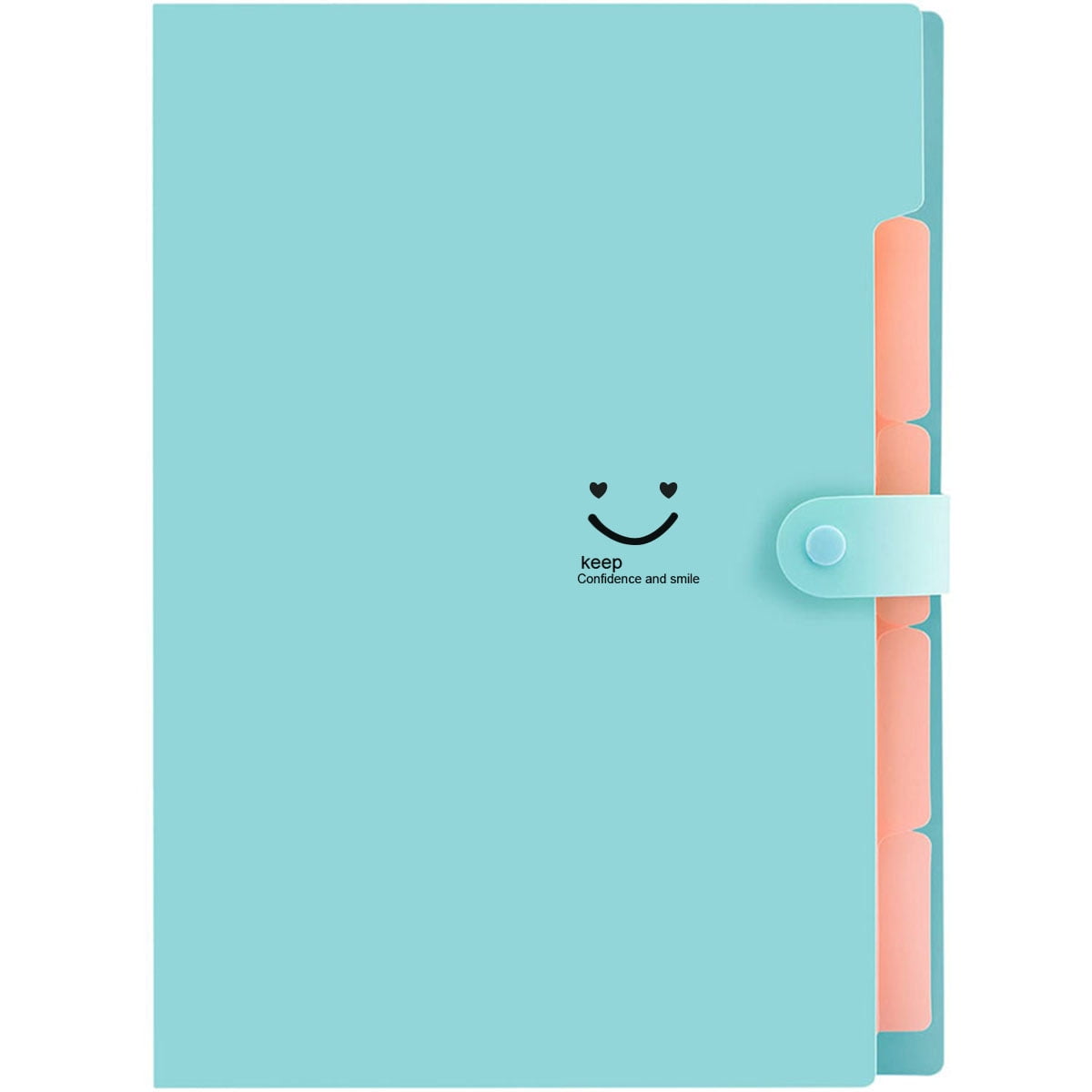 A4 Multi-Layer Folder Dutton File Bag File Bag Candy Color Five Grid ...