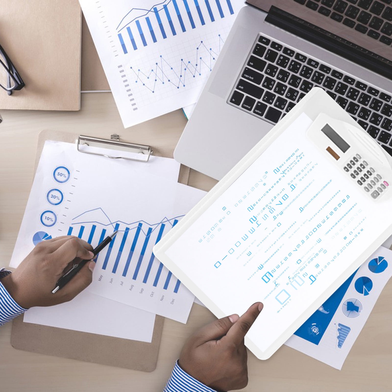 A4 Multifunctional Document Splint With Calculator Writing Board ...