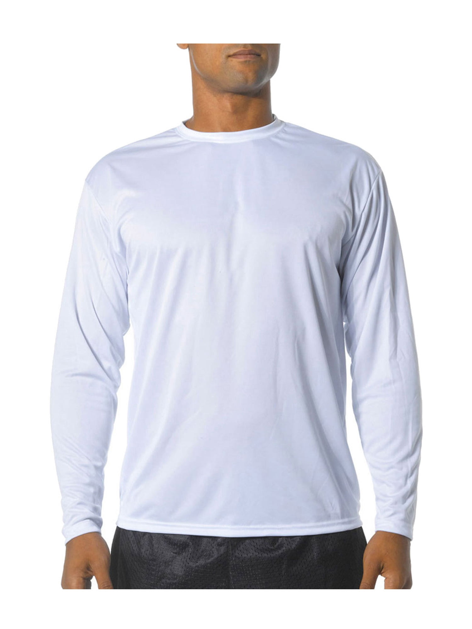 A4 Long Sleeve Cooling Performance Crew Shirt, Moisture-Wicking, UV ...