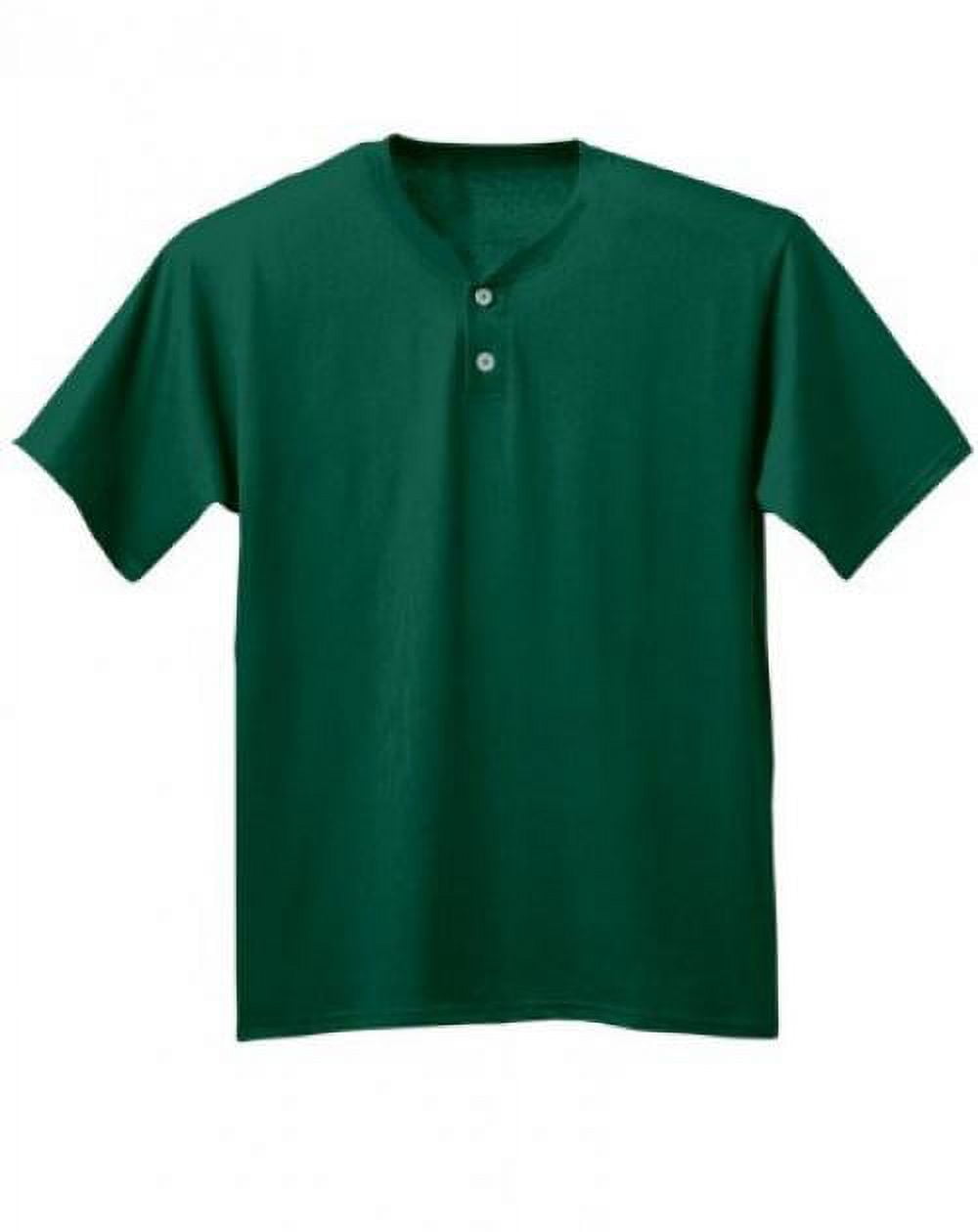 A4 NB3143 Youth Tek 2-Button Henley - Forest, Extra Large - Walmart.com
