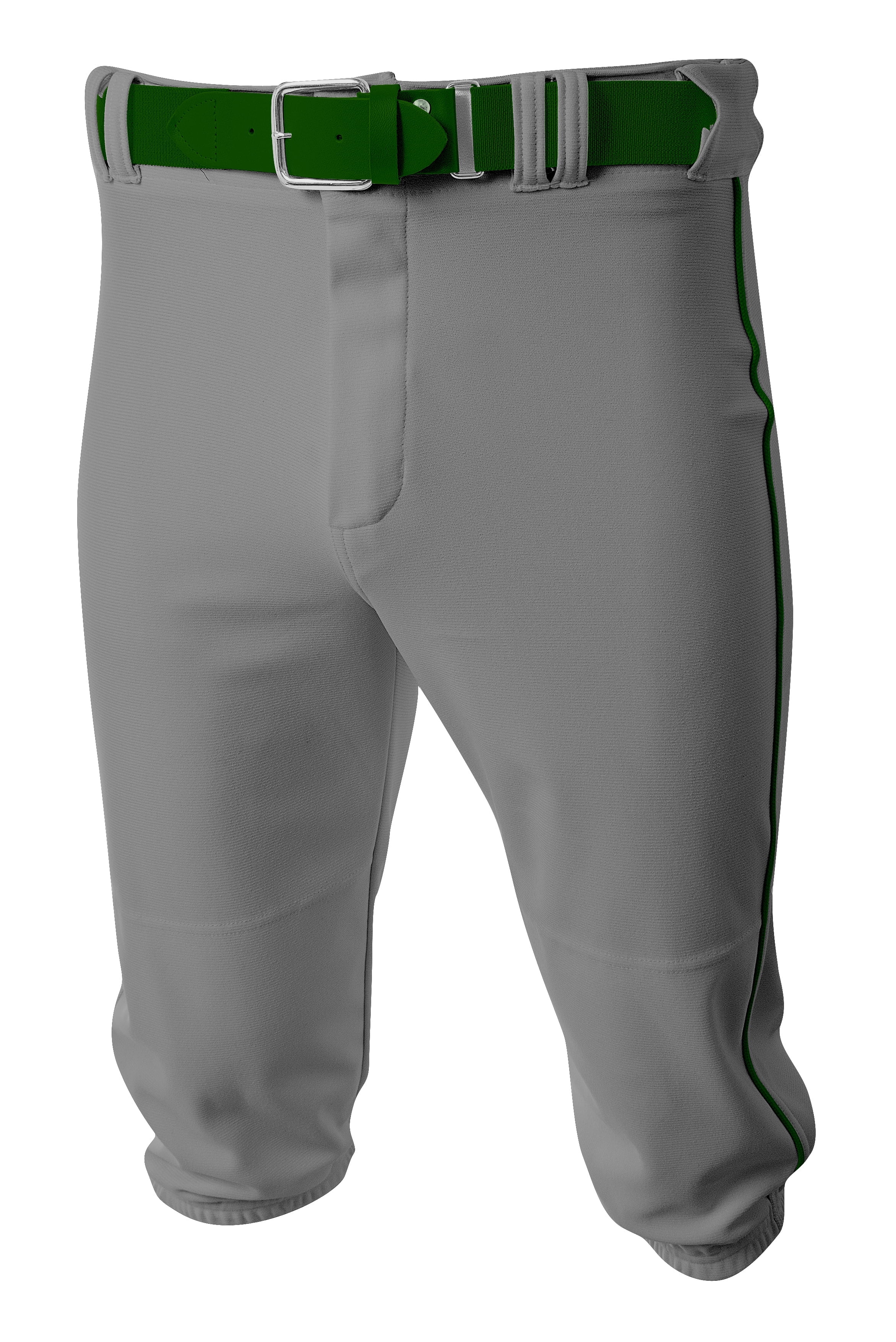 A4 Baseball Knicker Pant For Men in Grey/Forest | N6003 - Walmart.com