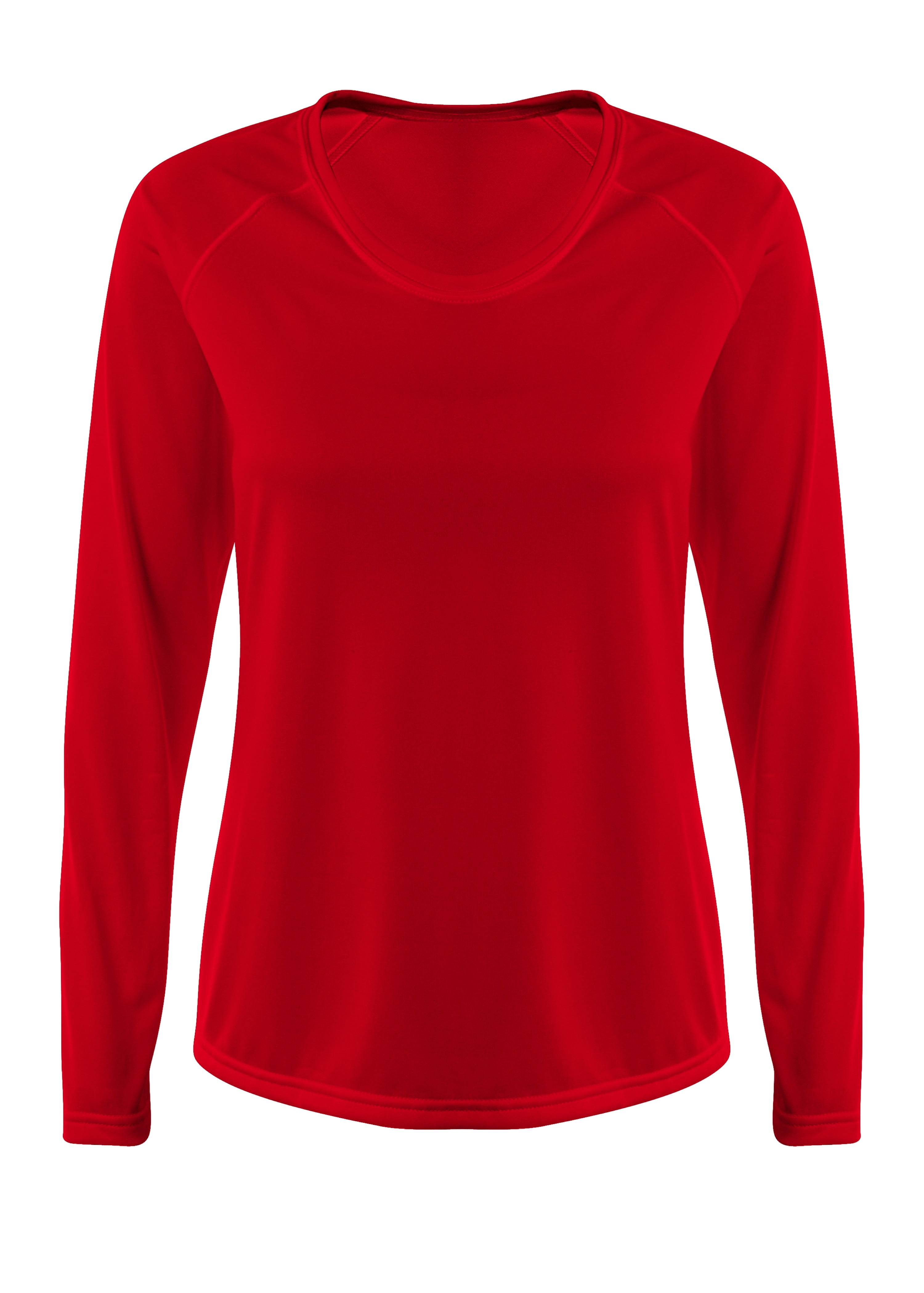 A4 NW3396 Womens SureColor Long Sleeve Cationic Tee - Scarlet - XS - Walmart Business Supplies