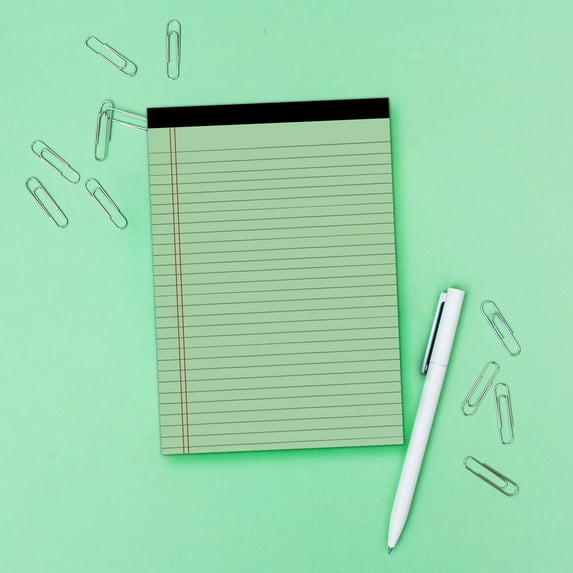 A4 Notepad with Horizontal Lines, 50 Sheets Tear-Off Memo Pad, Premium ...