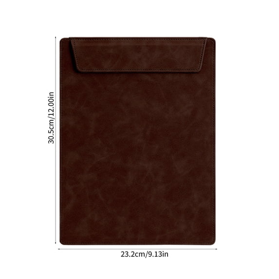 A4 PU Leather Clipboard Folder with Invisible Pen Holder, Envelope ...