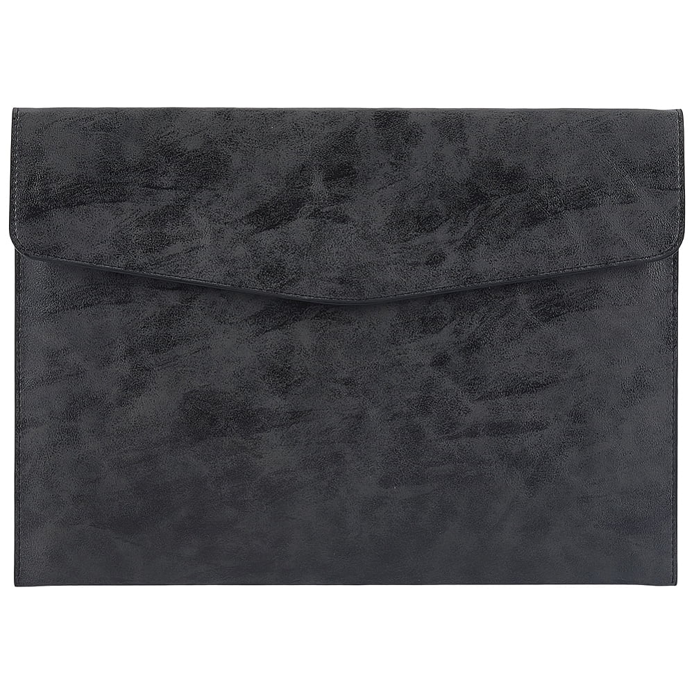 A4 PU Leather File Holder Document Folder Black Thin Waterproof ...