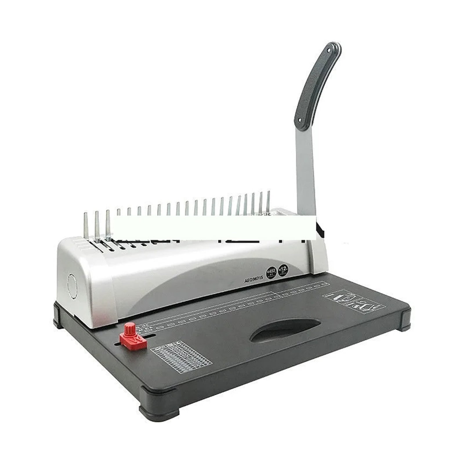 A4 Paper Binding Machine Puncher Binder 21 Holes Binding Machine 12 ...