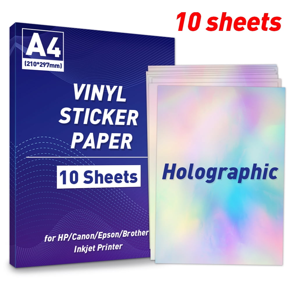 A4 Paper Sheets Adhesive Printable Label Sticker Paper Glossy for ...