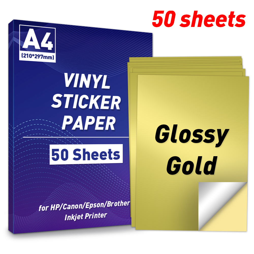 A4 Paper Sheets Adhesive Printable Label Sticker Paper Glossy for ...