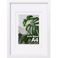 A4 Picture Frame White Covered by Plexiglass Made of Solid Wood ...