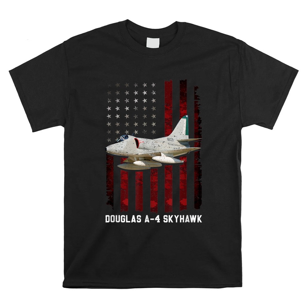 A4 Plane Douglas A 4 Skyhawk Pilot A-4e Skyhawk Shirt Gift Black Unisex ...