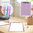 A4 Plastic Clipboard, Letter Size Document Holder with Low Profile ...