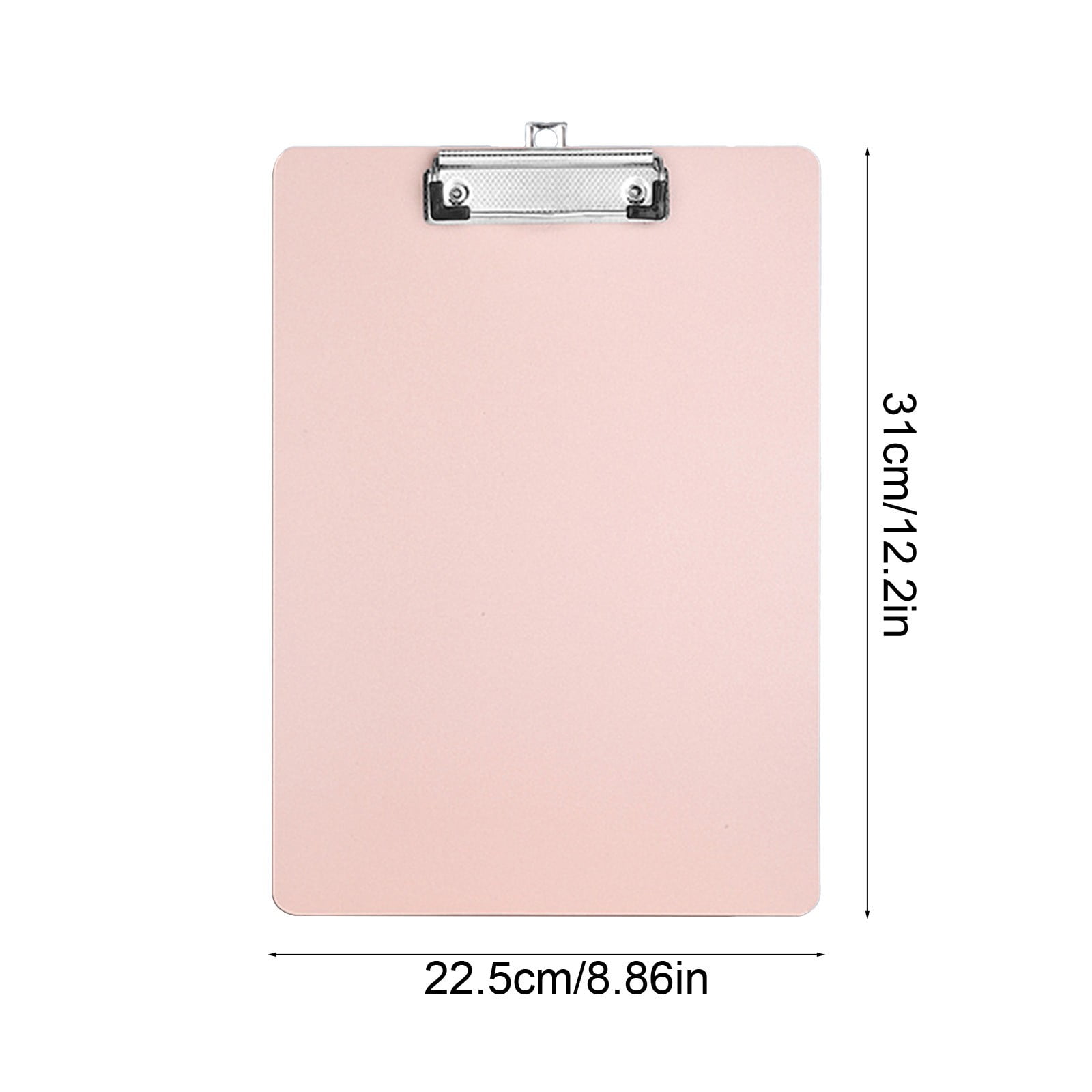 A4 Plastic Clipboard with Metal Clip, Durable Low-Profile Portable ...