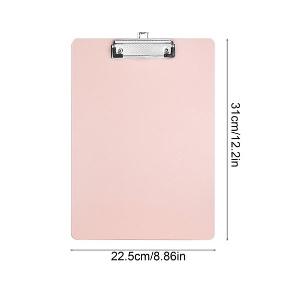 A4 Plastic Clipboard with Metal Clip, Durable Low-Profile Portable ...