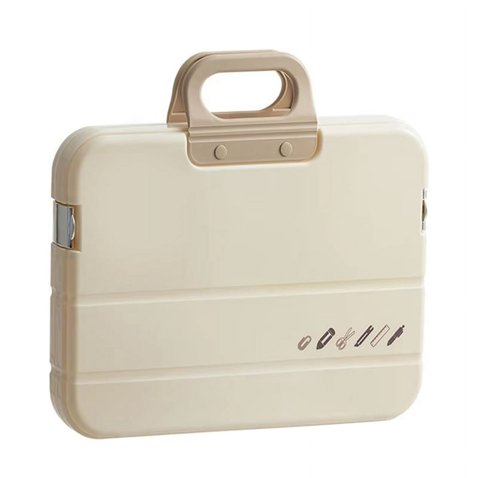 A4 Plastic File Folder with Lock Handle Portable Box File Waterproof ...