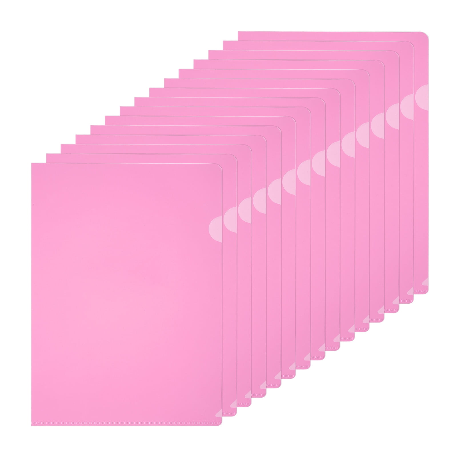 A4 Plastic Folders, 15 Pack Clear Folders L Type Project Pockets Paper ...