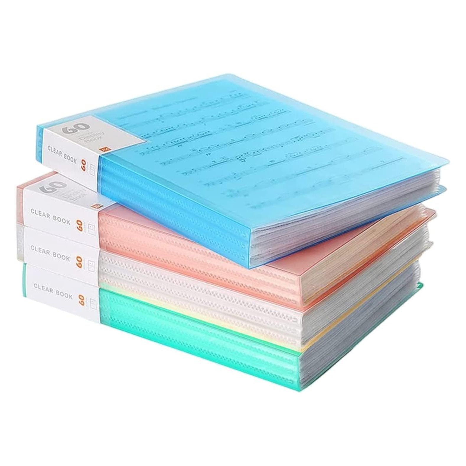 A4 Plastic Presentation Book Clear Pockets Art Plastic Sleeves ...