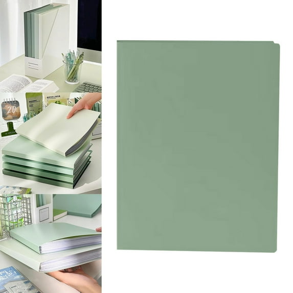 A4 Plastic Presentation Book Gradient Green 30 Pockets Portfolio Folder ...
