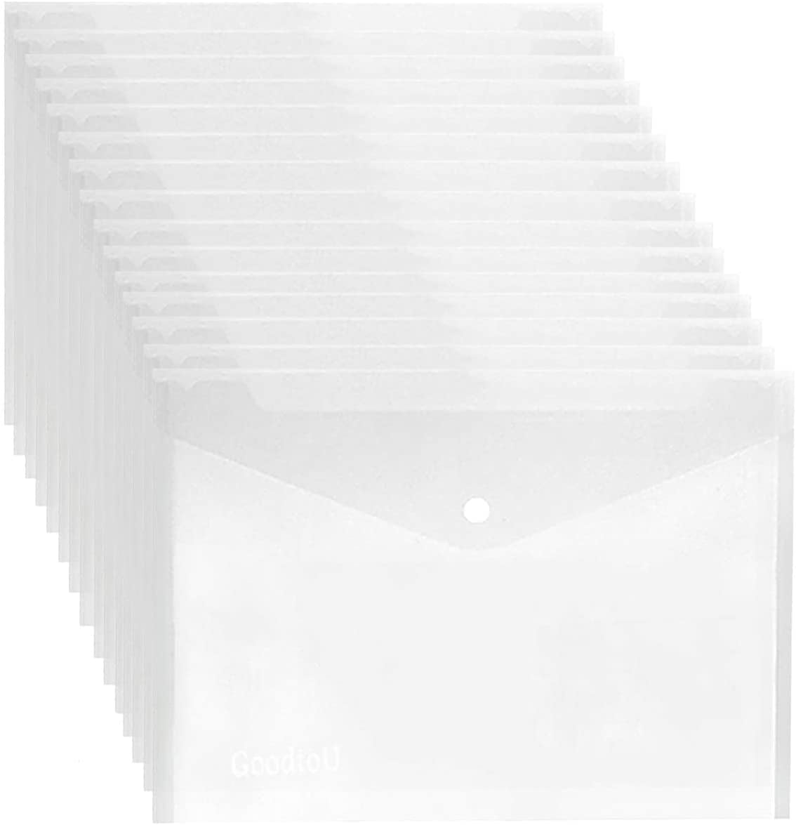 A4 Plastic Wallets Clear Folder Document Wallet Files Folders Plastic ...