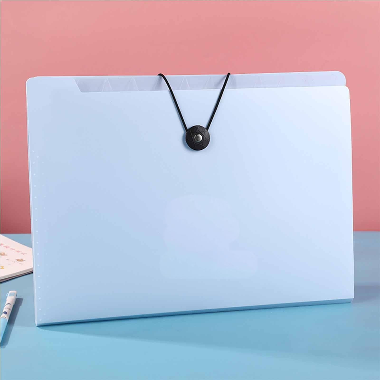 A4 Portable Accordion Folder Test Paper Bag 12 Compartments Large ...