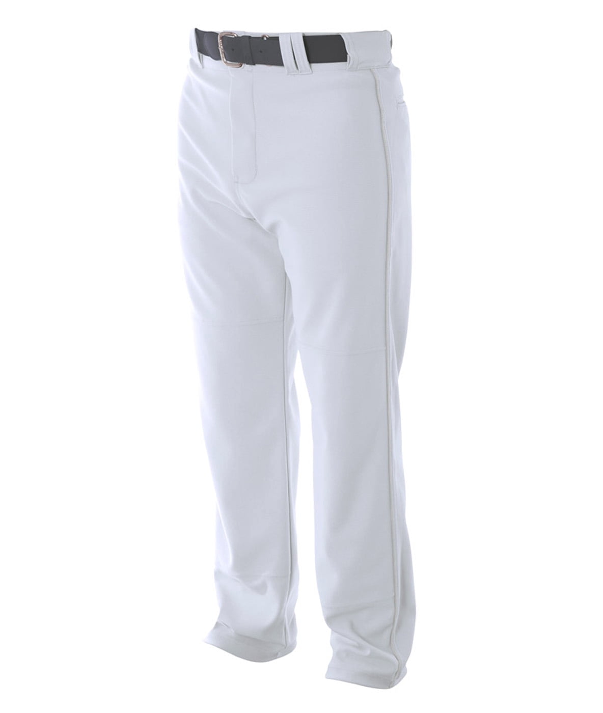 A4 Pro-Style Open Bottom Baseball Pant For Men in White | N6162 ...