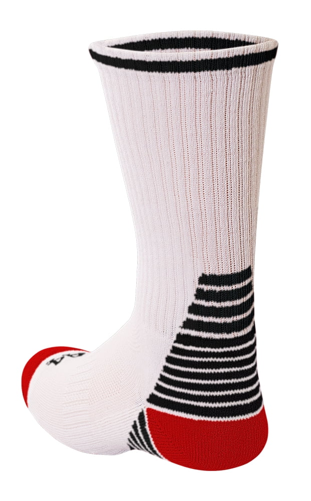 A4 Pro Team Sock For Men in White/Black/Red | S8009 - Walmart.com