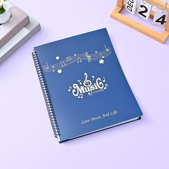 A4 Sheet Music Folder Piano Score Book Binder with Anti-Reflective and ...