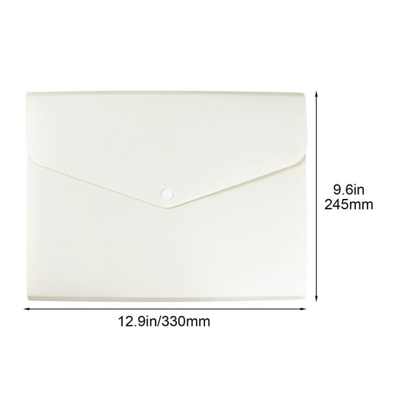 A4 Size Durable Plastic Envelope-Style Document Folder with Snap ...