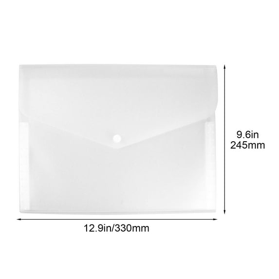 A4 Size Durable Plastic Envelope-Style Document Folder with Snap ...