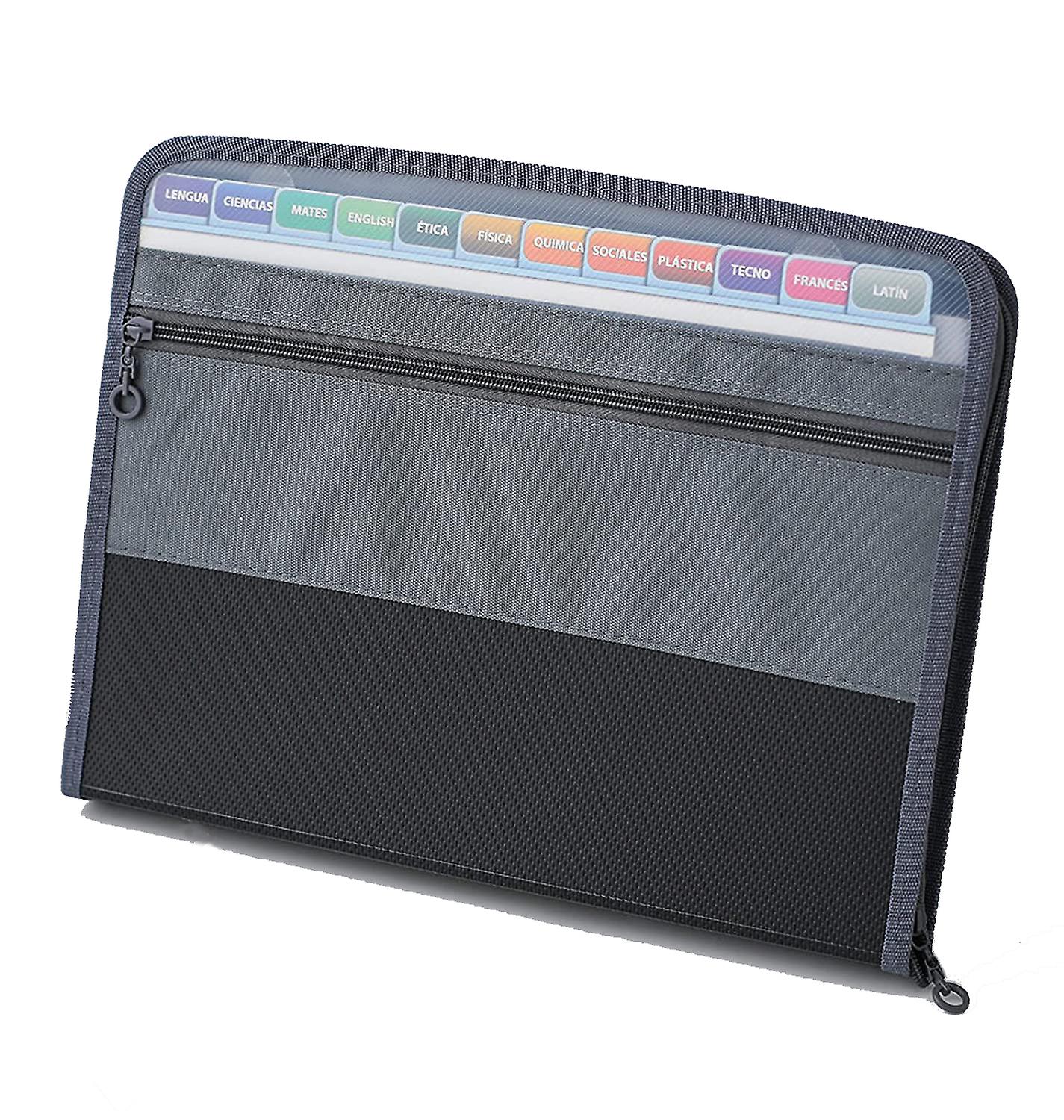 A4 Size Expanding File Folder with 13 Pockets and Zipper - Portable ...