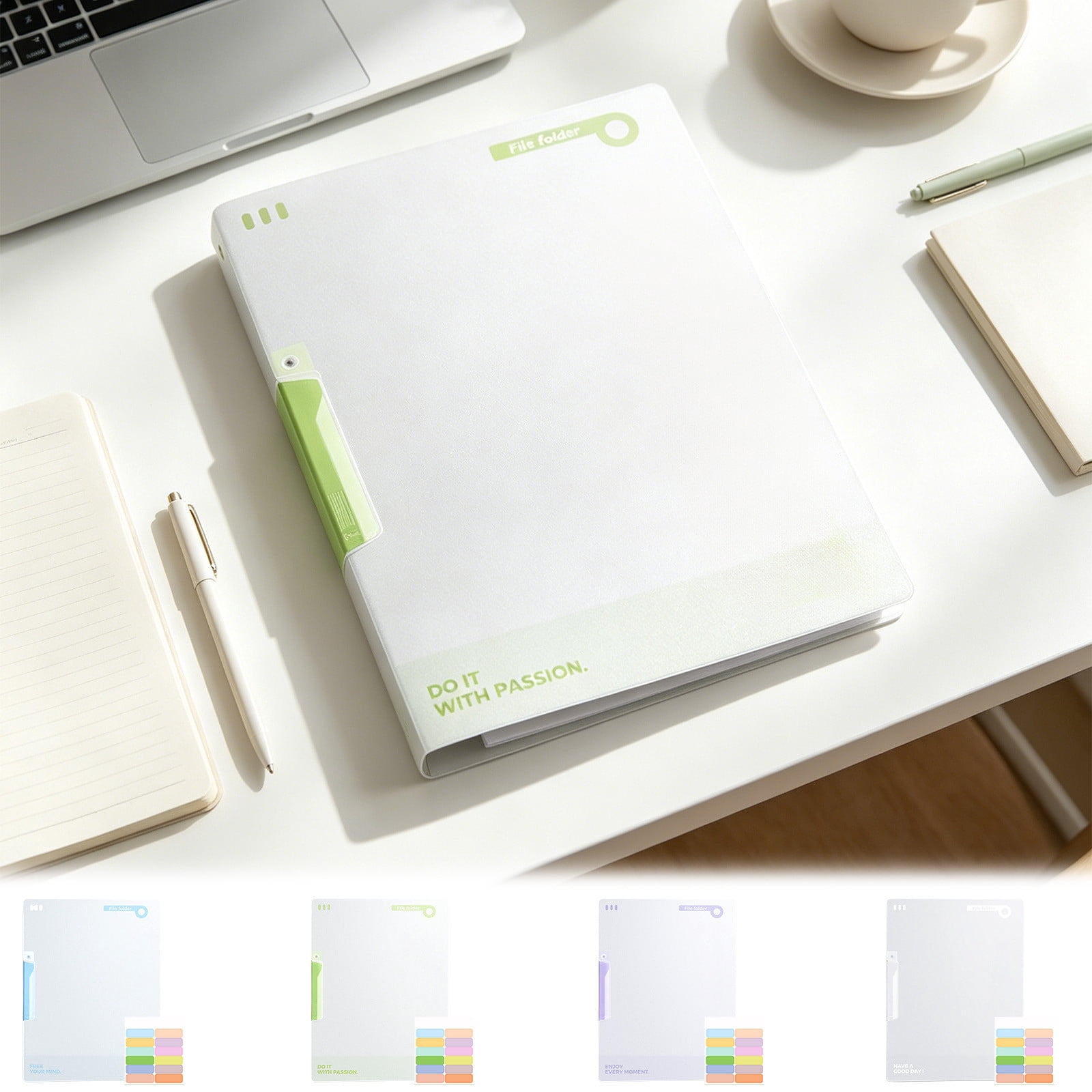 A4 Size Transparent Double-ring Rotating Binder, Flexible Switch Design ...