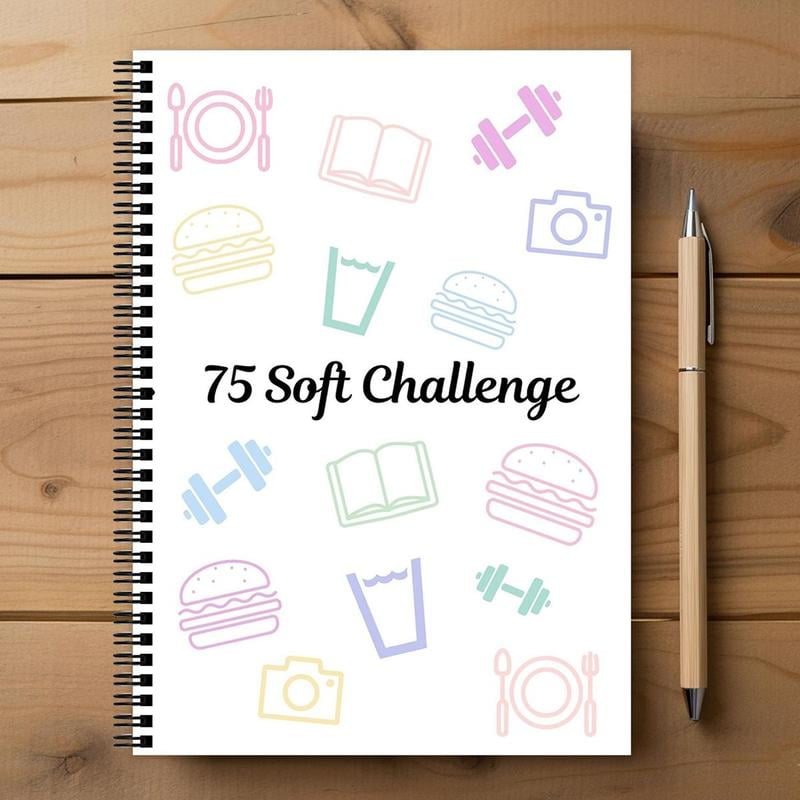 A4 Soft Challenge Planner Notebook, 1 Count 75 Target Challenge Planner ...