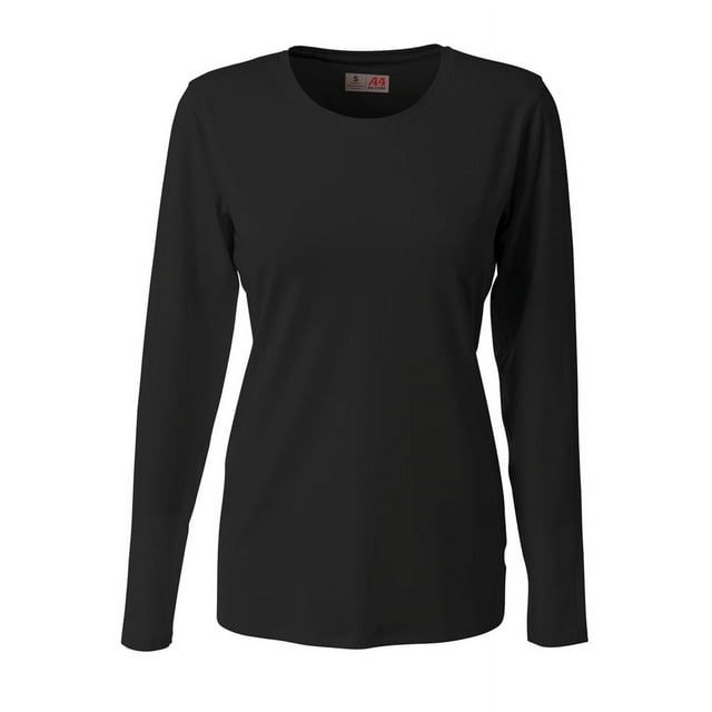 A4 Spike Long Sleeve Volleyball Jersey For Women in Black | NW3015 ...