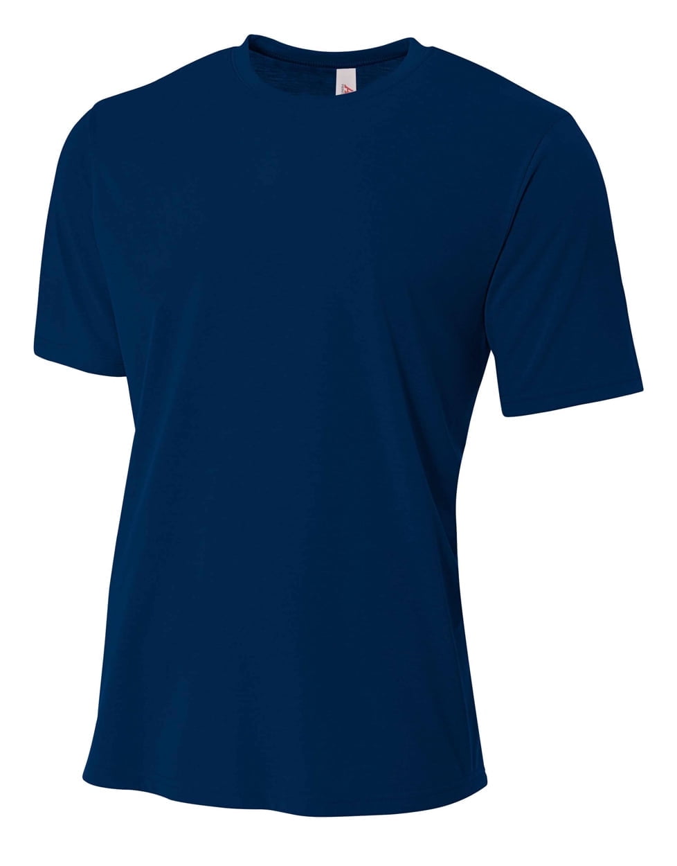 A4 Spun Poly Tee For Men in Navy N3264 - Walmart Business Supplies