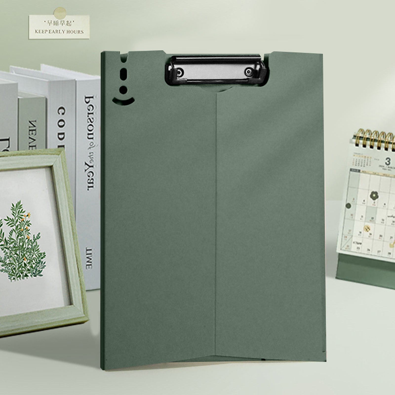 A4 Standing Document Holder, Portable File Organizer, Dark Green, Pp ...