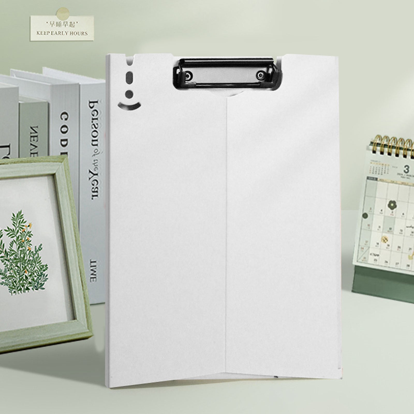 A4 Standing Document Holder, Portable File Organizer, White, Pp File ...